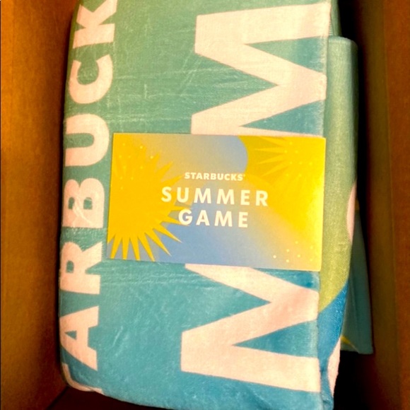 Starbucks | Bath | Starbucks Summer Game 220 Beach Towel Nib | Poshmark